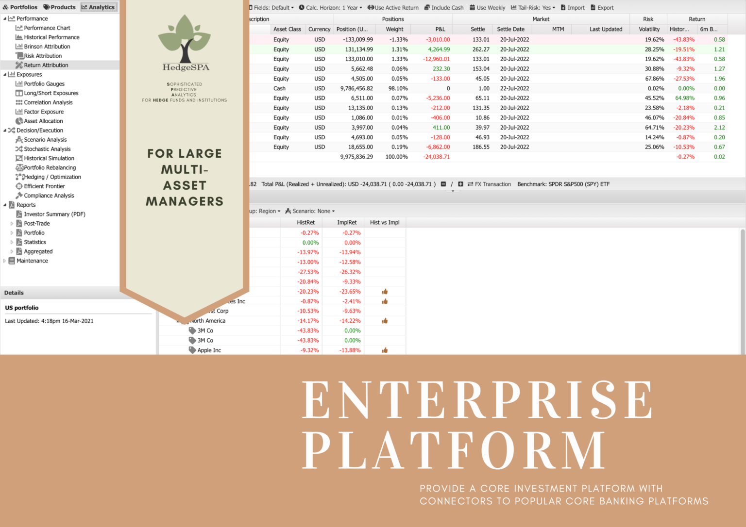 Enterprise Platform - HedgeSPA